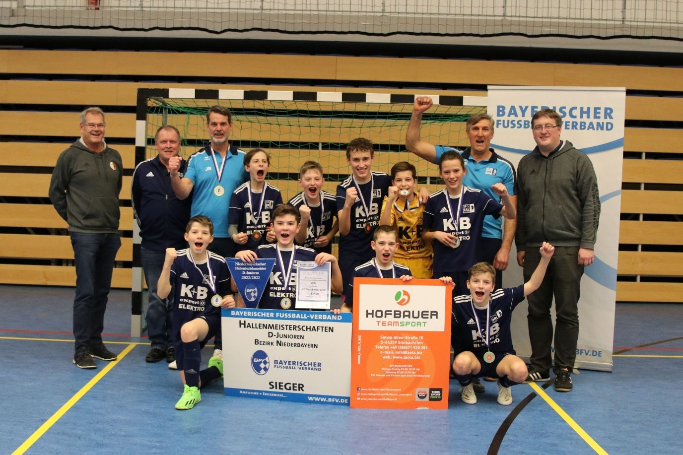 U13 der JFG Straubinger Land ist Niederbayerns Hallenbezirksmeister | BFV