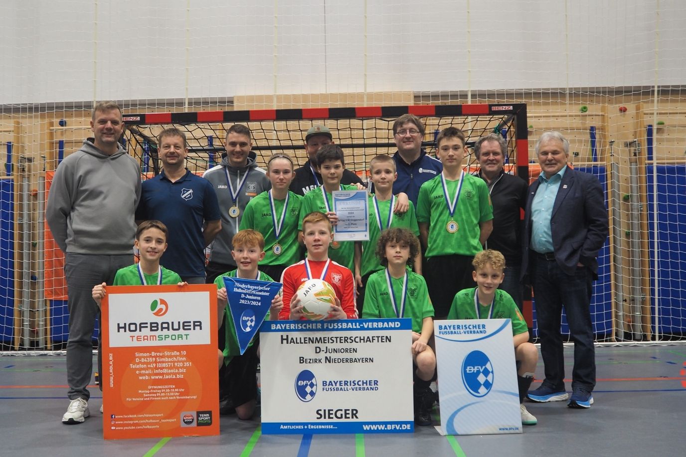 U13 der SpVgg GW Deggendorf ist Niederbayerischer Hallenbezirksmeister 2024 | BFV