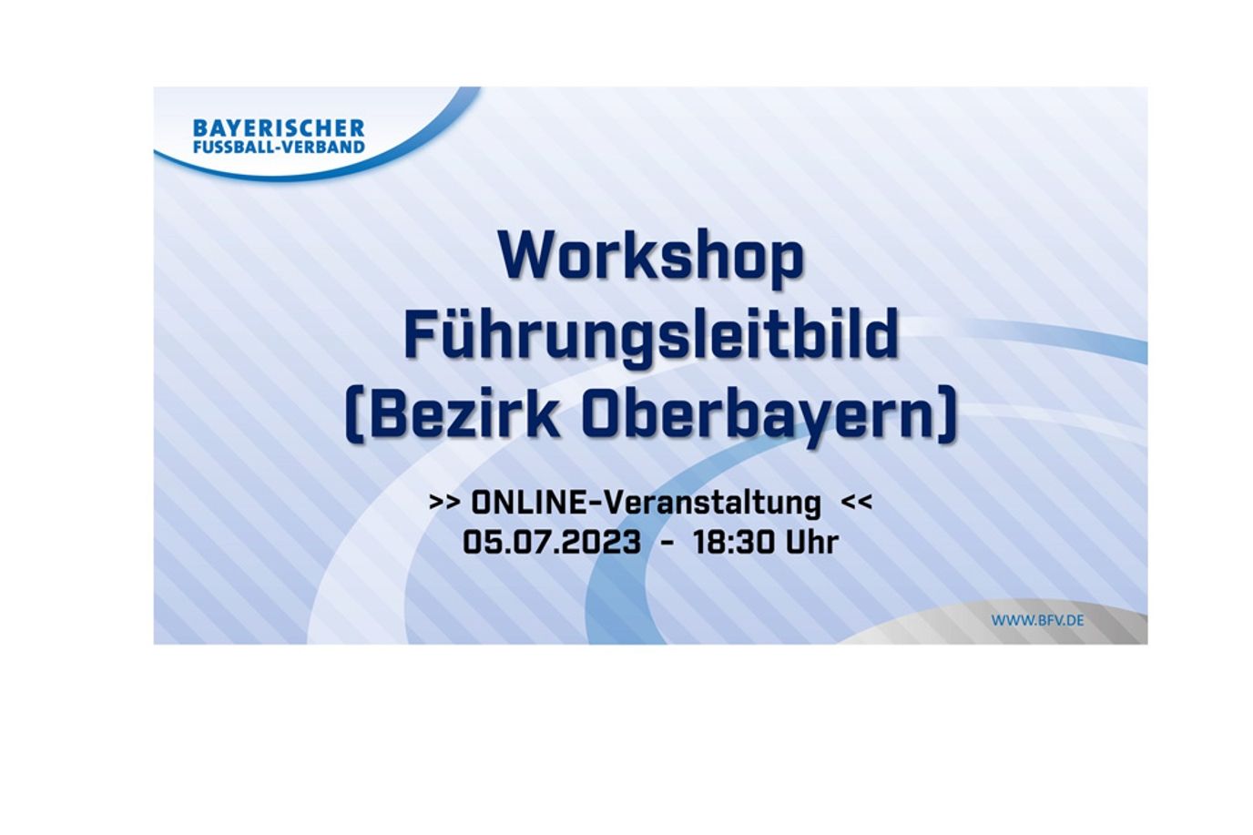 BFV: "Online-Workshop" | BFV