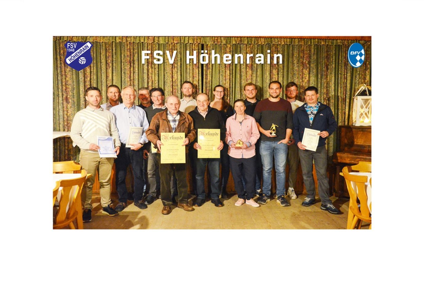Ehrungen beim FC Höhenrain | BFV