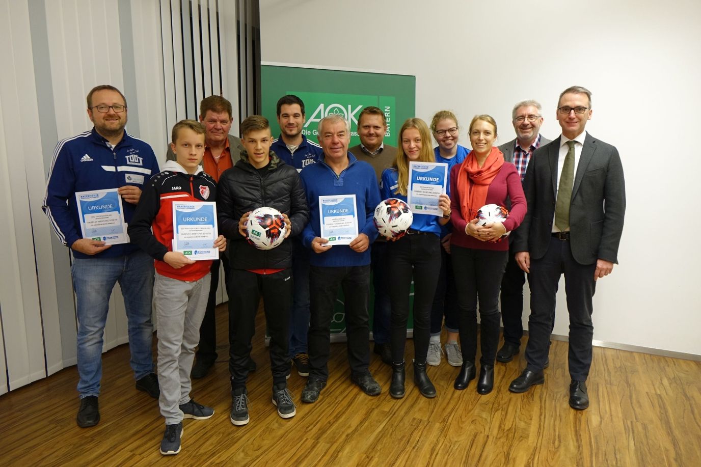 Verleihung des Fair-Play Preises 2019 der AOK Bayern Direktion ...