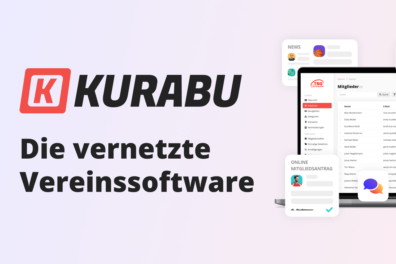 KURABU - DEINE CLOUDBASIERTE VEREINSSOFTWARE - Vereinsleben anstatt Verwaltungsstress! | BFV